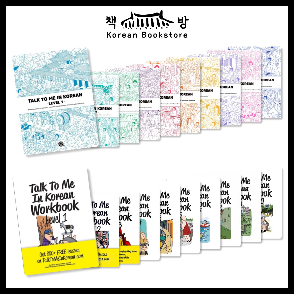 Talk To Me In Korean : Textbook, Workbook / Level 1-10 (TTMIK / Learn ...