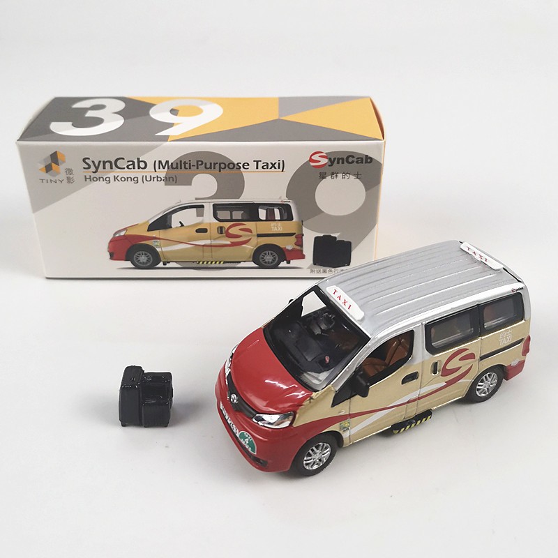 Tiny 39 Hong Kong Syncab Multi-Purpose Taxi (Red)1/64 Diecast Car Model ...