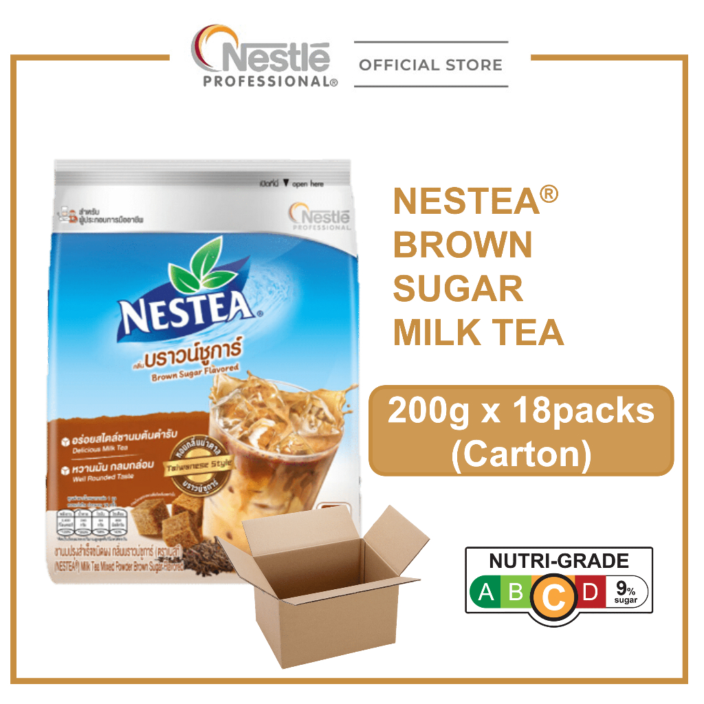 (Carton Deal) NESTEA Brown Sugar Milk Tea - 540g x 18 packs (Expire 28th Feb 2026) | Shopee Malaysia