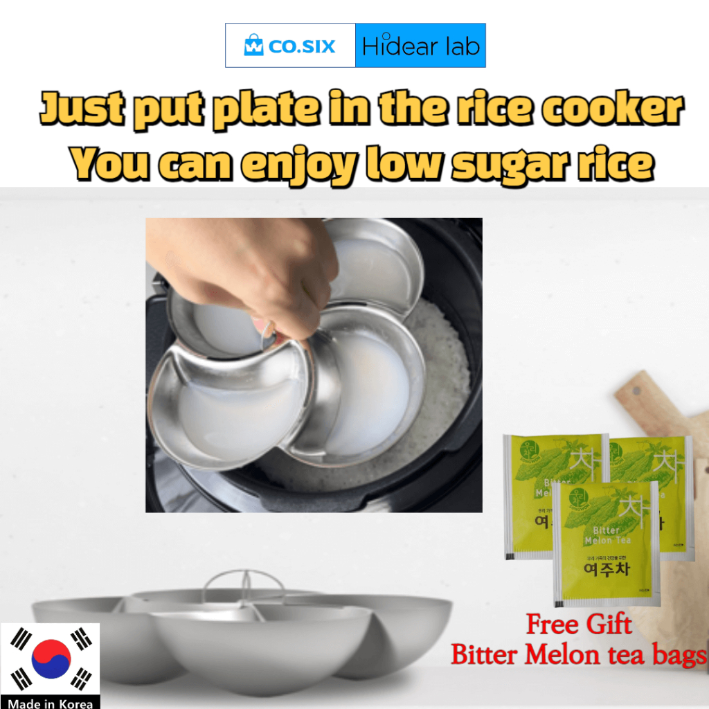 CO.SIX DP Low Sugar Rice Maker/ Low Carbs, low gi, Sugar Rice / Remove ...