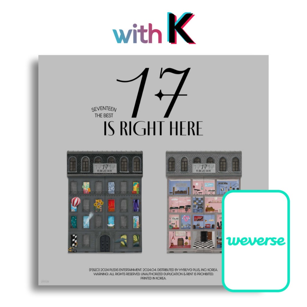 [Weverse] SEVENTEEN - SEVENTEEN BEST ALBUM [17 IS RIGHT HERE] | Shopee Malaysia