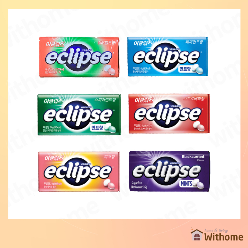 [Eclipse] Sugar Free Candy 6 Flavors (Watermelon, Peppermint, Spearmint ...