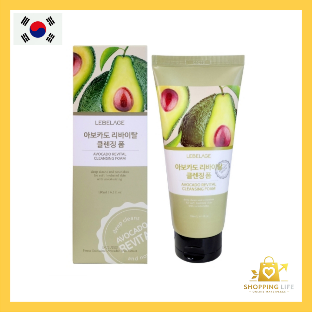 [LEBELAGE] Avocado Revital Cleansing Foam 180ml | Shopee Malaysia