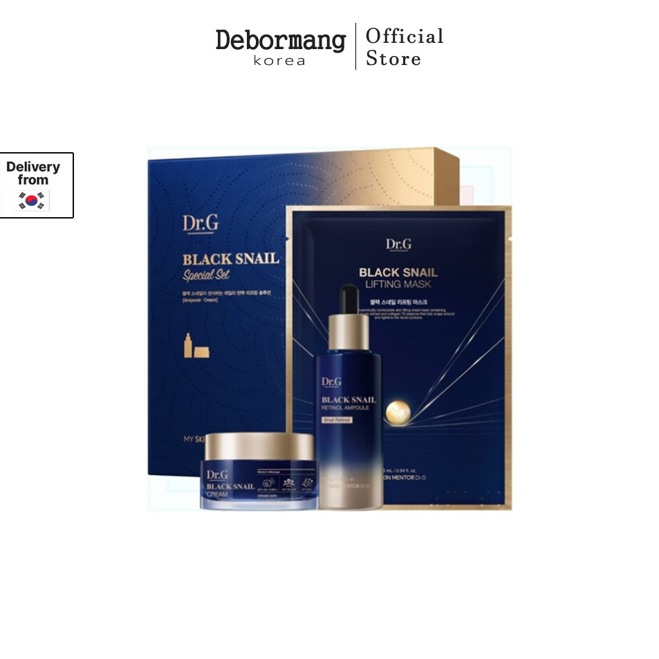 Dr.G Black Snail Special Set (Ampoule 50ml+Cream 50ml+Lifting Mask 1ea ...