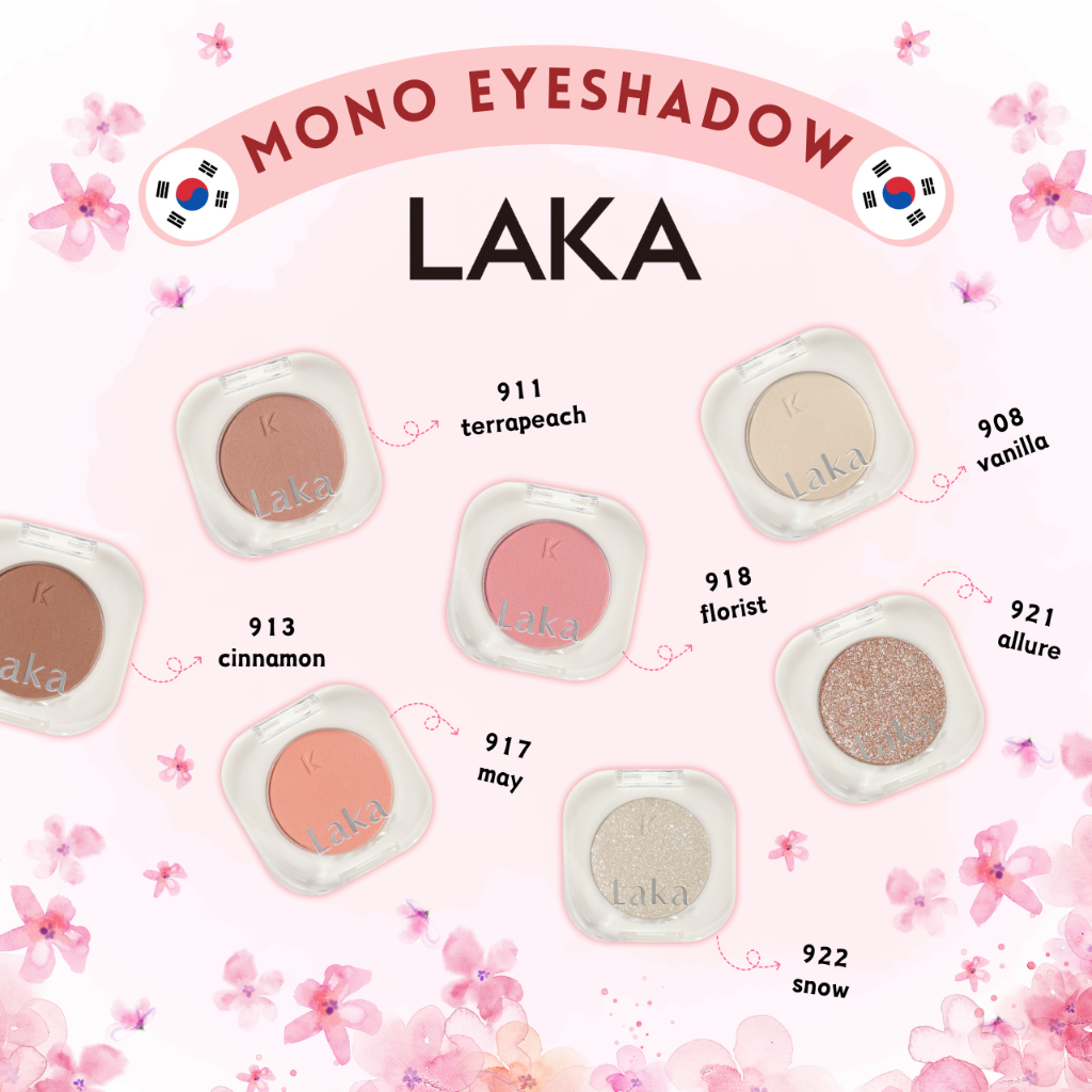 LAKA Mono Eyeshadow (20 Colors) | Shopee Malaysia