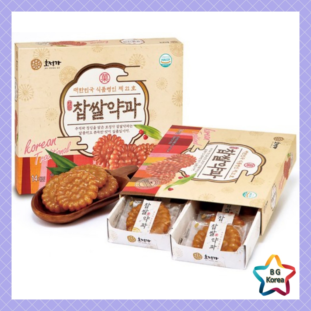 Hojungga Korean Traditional Glutinous Rice Cookie Yakgwa 490g – Sweet ...