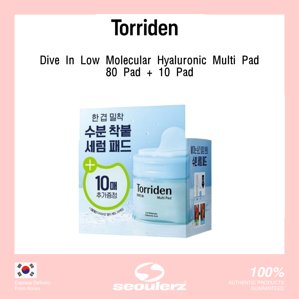 [Torriden] Dive In Low Molecular Hyaluronic Multi Pad 80 Pad + 10 Pad ...