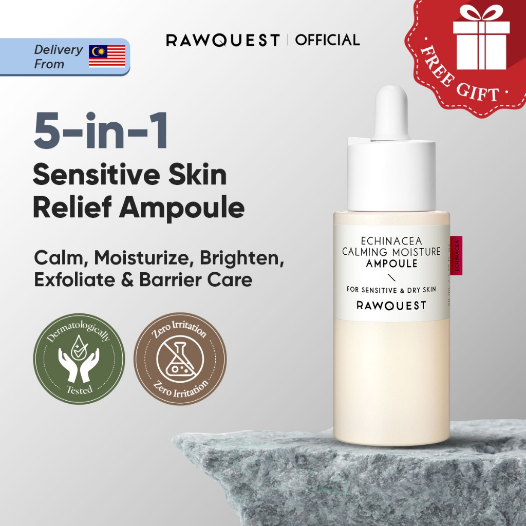 RAWQUEST Niacinamide Echinacea Calming Moisture Ampoule (50ml) | Shopee Malaysia