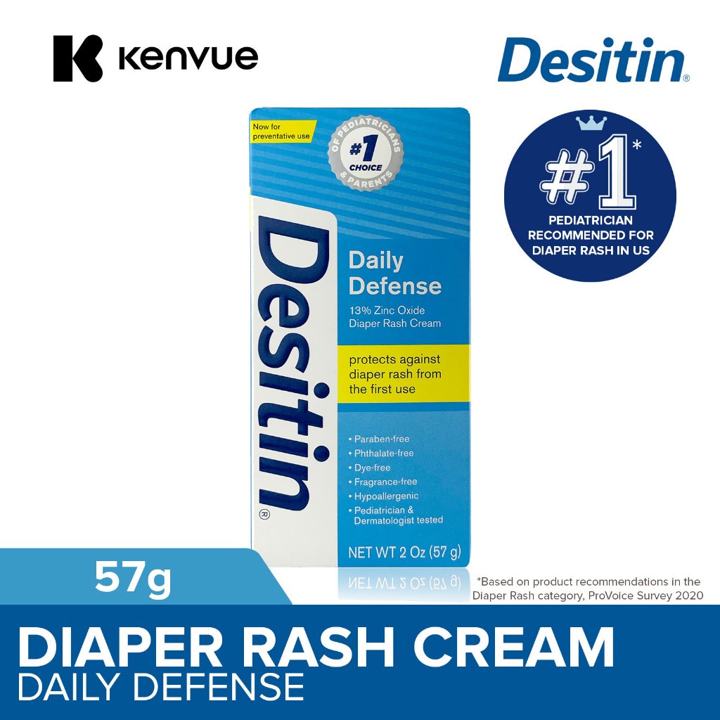 Desitin Daily Defense Diaper Rash Protection Cream Instantly Soothe ...