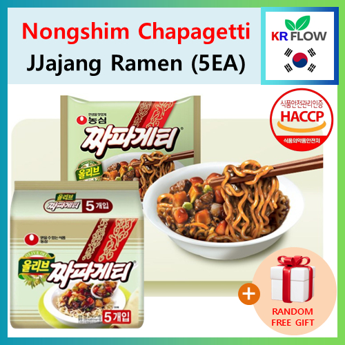 [Nongshim] Chapagetti JJajang Ramen (5EA) + RANDOM FREE GIFT / K-Food ...