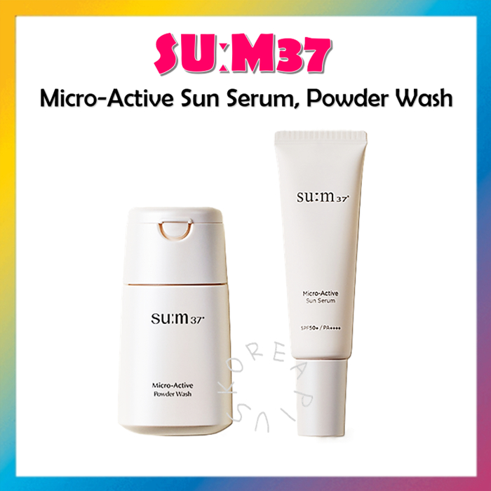 [SU:M37] Micro Active Sun Serum 50ml/ Powder Wash 60g | Shopee Malaysia