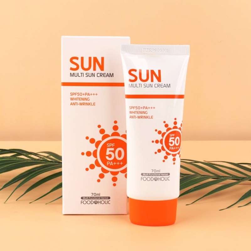 FOODAHOLIC Multi Korean Sun Block Screen Face Cream SPF50/PA+++ 70ml ...