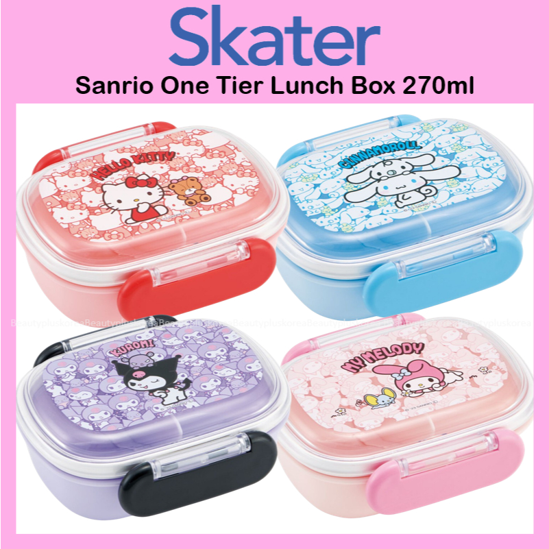 [SKATER] Sanrio One Tier Safe Lunch Box 270ml (Mymelody Kuromi Cinnamoroll Kitty) QAF1AG ...