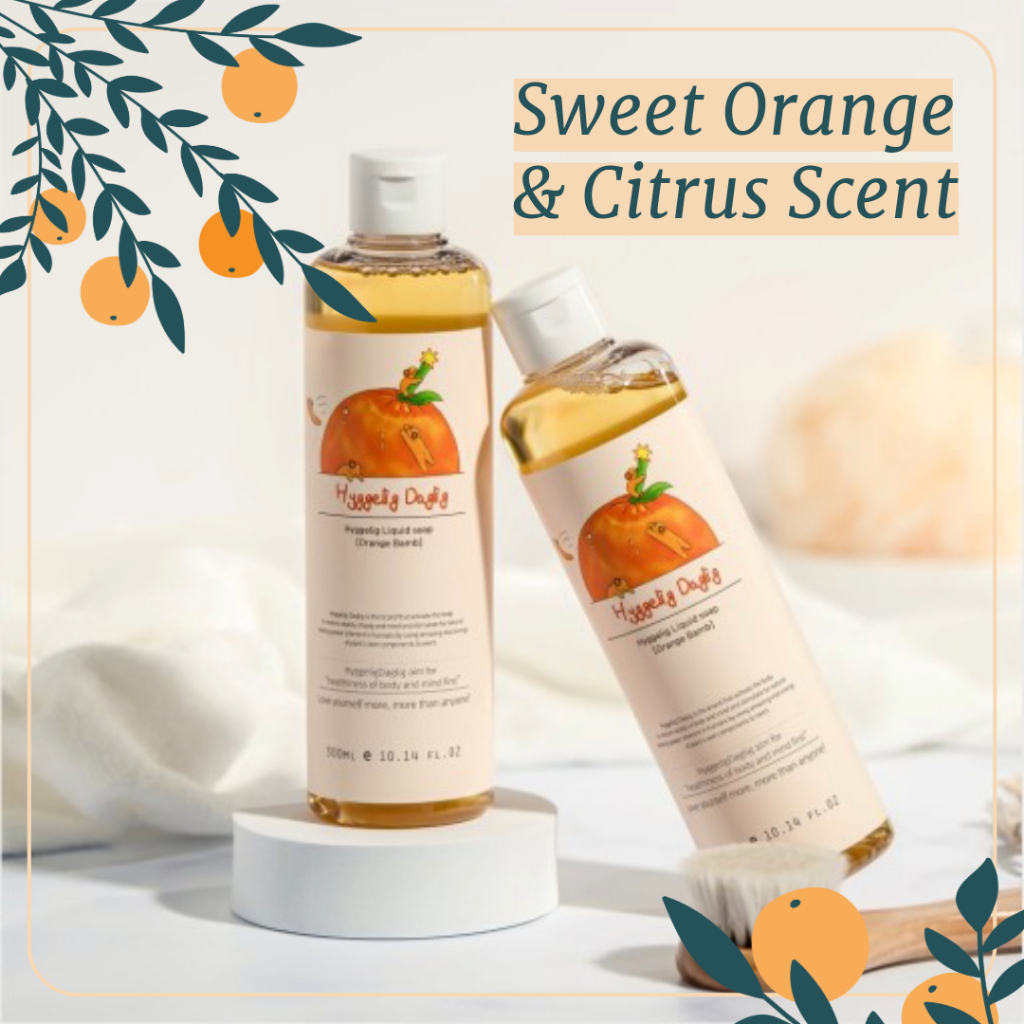 Face Wash & Body Wash HYGGELIG DAGLIG Orange Bomb Aroma Liquid Soap ...