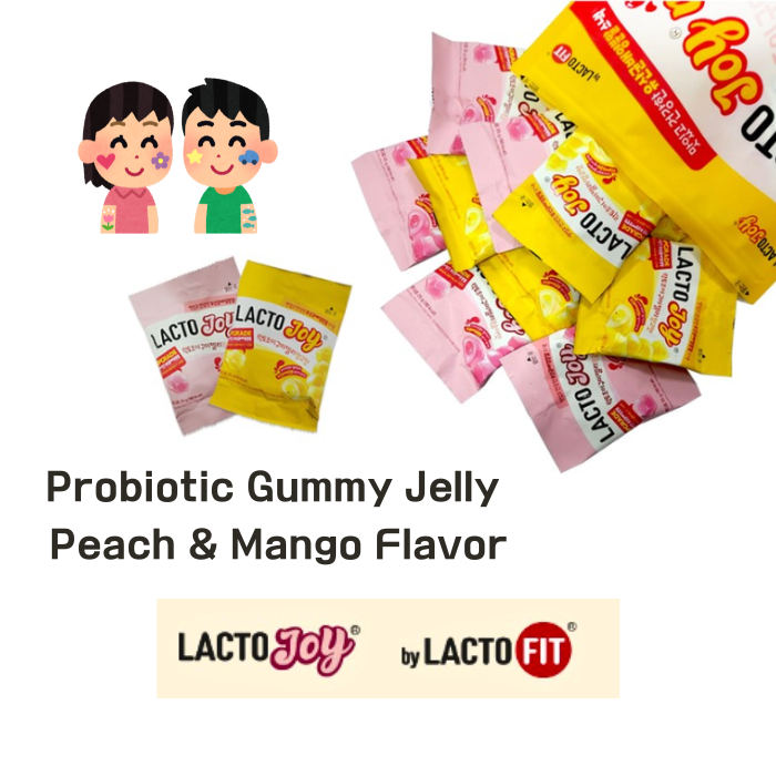 LactoJoy LactoFit Probiotic Gummy Jelly | Peach & Mango Flavor | 25g ...