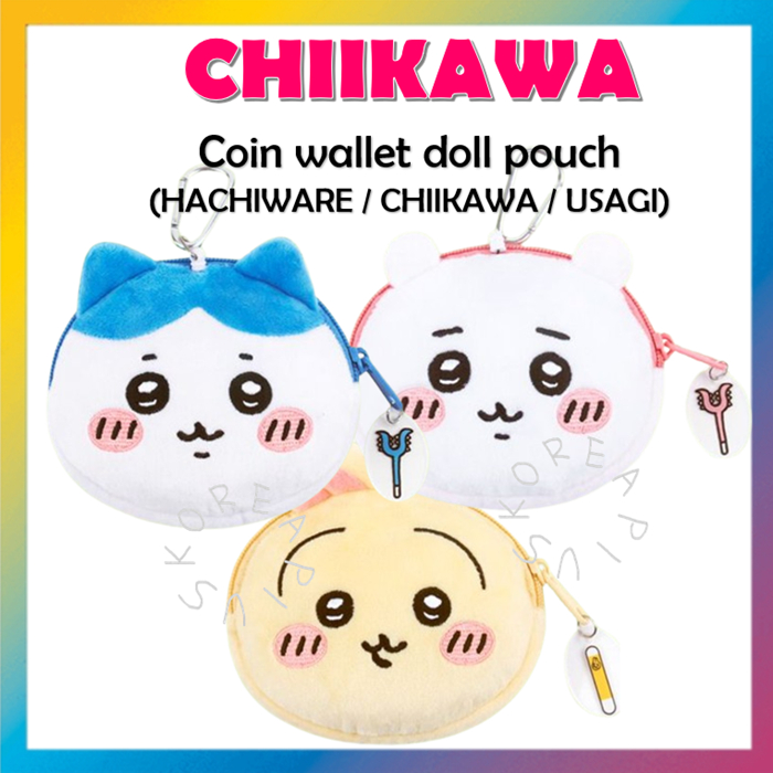 [CHIIKAWA] Coin wallet doll pouch(HACHIWARE CHIIKAWA USAGI) | Shopee ...
