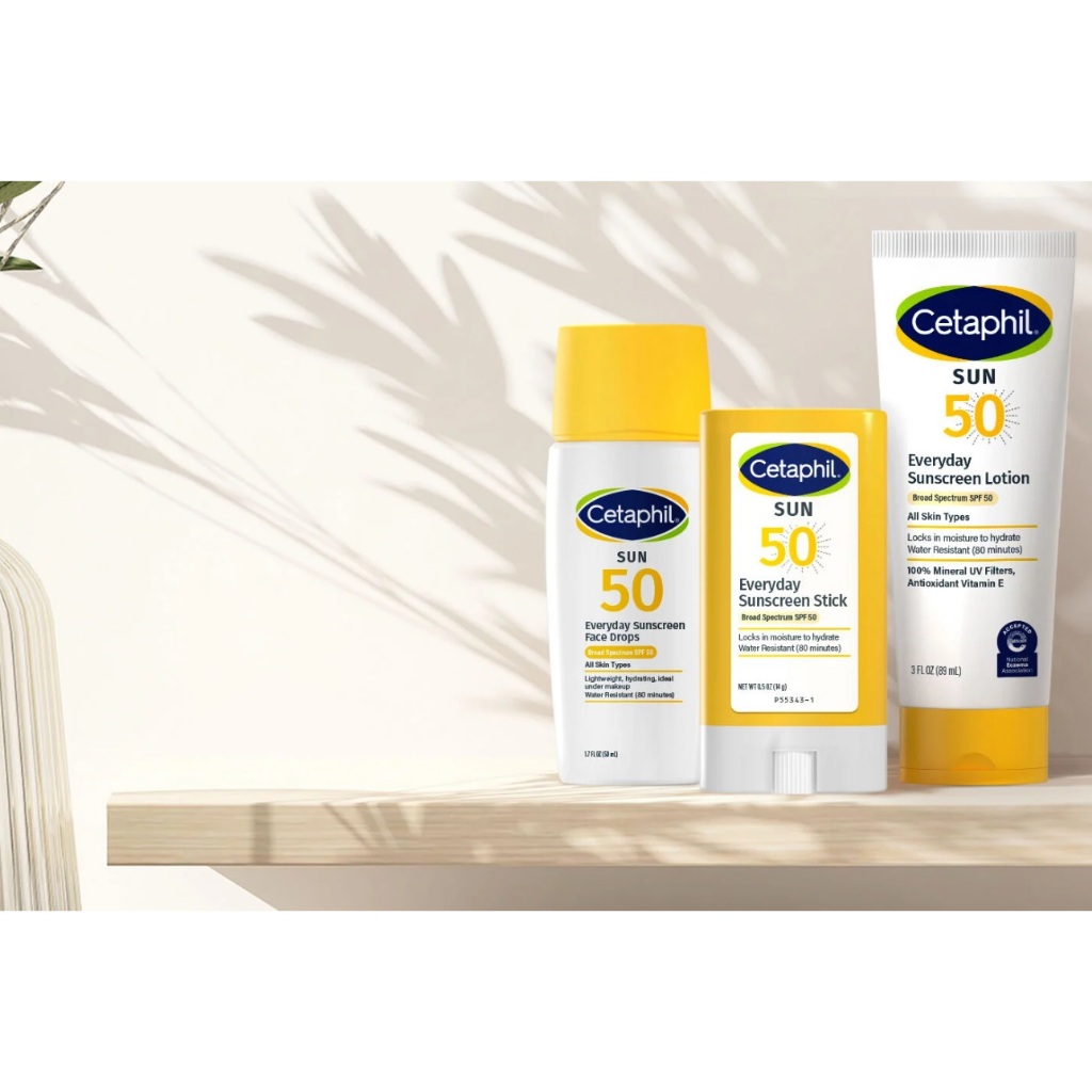 Cetaphil SPF 50 Sensitive Skin Sunscreen Lotion 88ml/Sheer Mineral ...