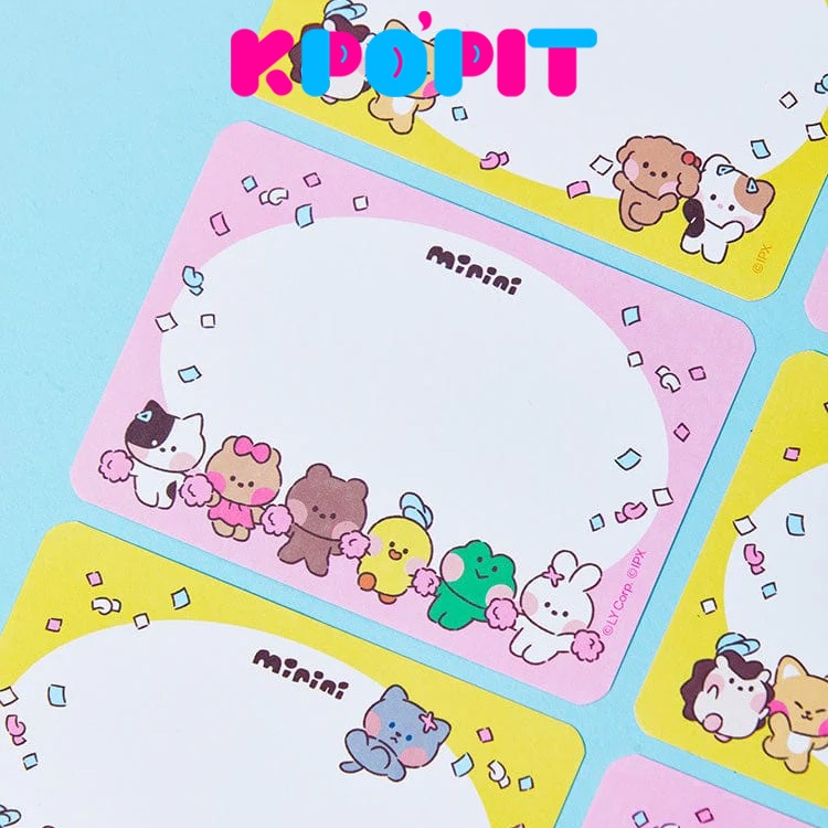 LINE FRIENDS minini MESSAGE CARD SET FIELD DAY | Shopee Malaysia