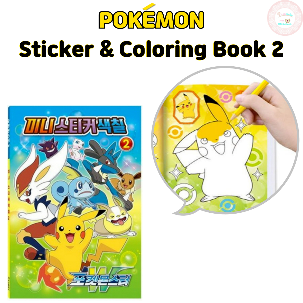Pokémon Sticker Book Pokemon Coloring Book Pokemon Sticker Diary ...
