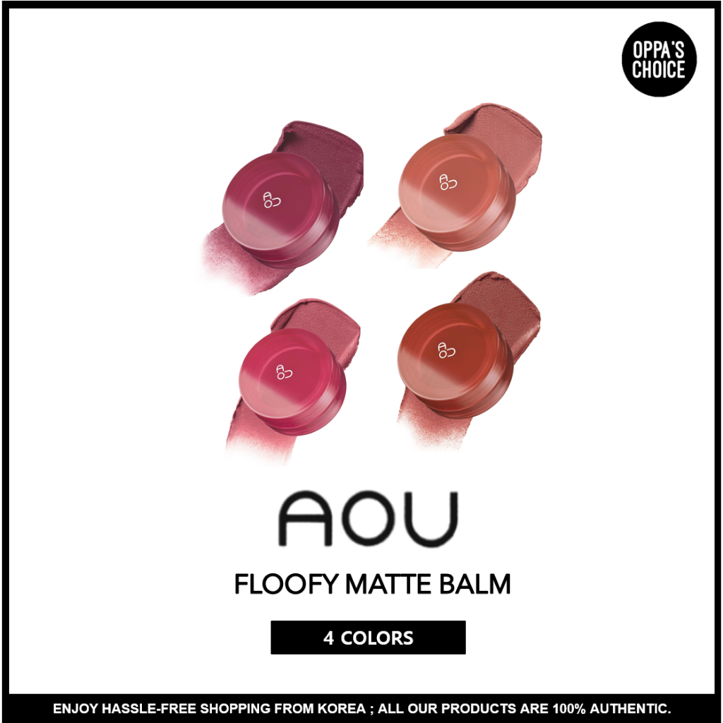 [READY TOO SHIP] AOU FLOOFY MATTE BALM 4 COLORS 4.5g | Shopee Malaysia