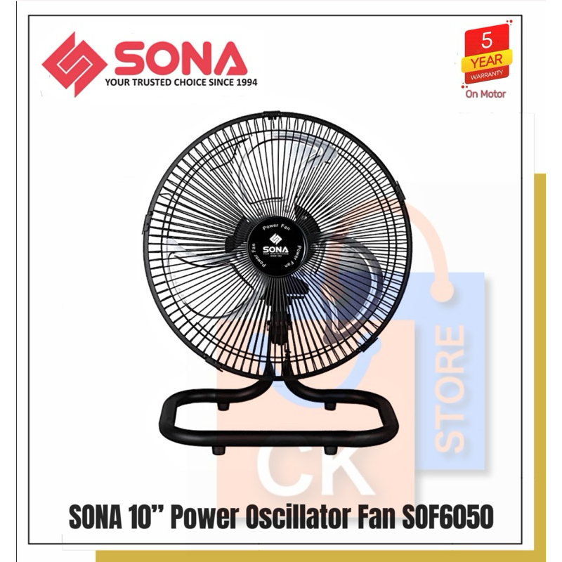 SONA 10” Power Desk Fan SOF6050 | SOF6050 | Shopee Malaysia
