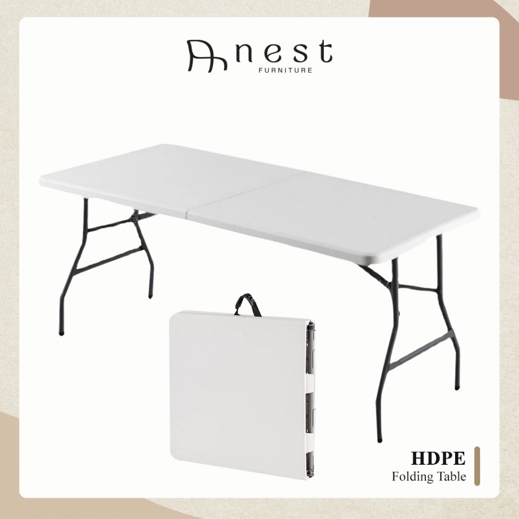(NEST) HDPE Outdoor Folding Table / 120CM / 150CM / 180CM / 240CM ...