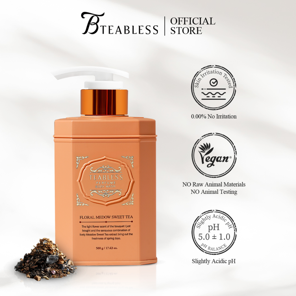 Teabless Floral Meadowsweet Tea Perfume Body Wash (500g) | Shopee Malaysia