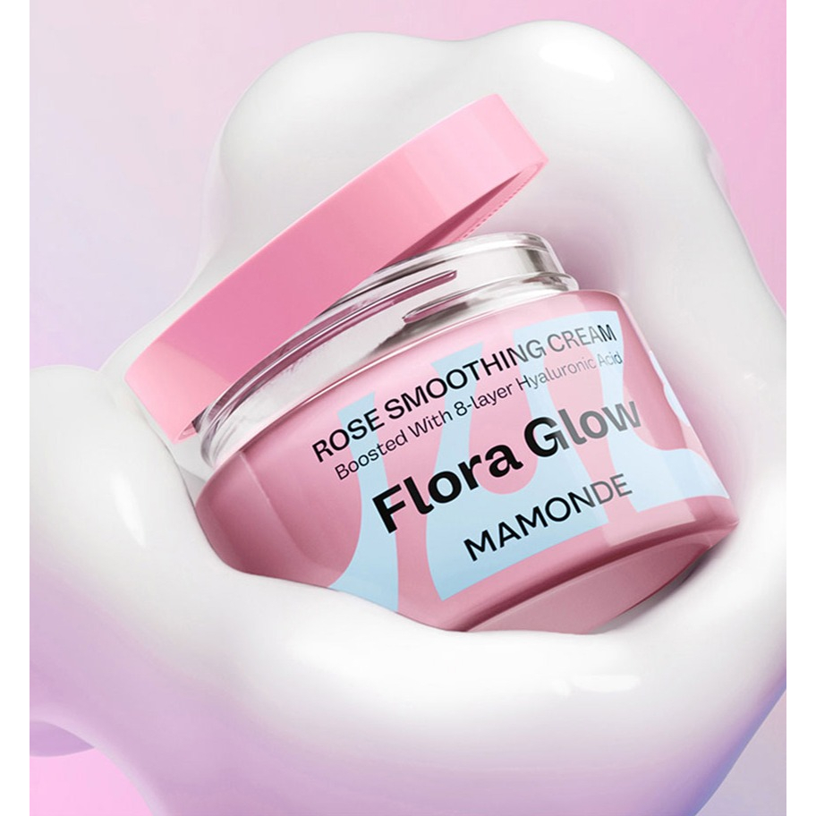 [Mamonde] Flora Glow Rose Smoothing Cream | Deep Hydration | Radiance Boost | Shopee Malaysia