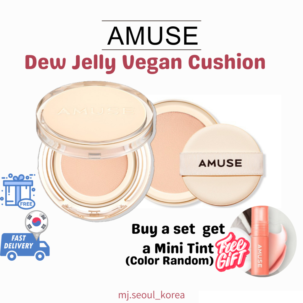 Amuse Dew Jelly Vegan Cushion SPF38+PA+++ | Shopee Malaysia