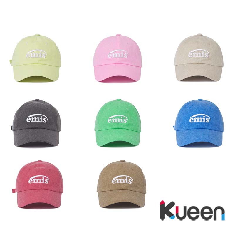 [EMIS] NEW LOGO PIGMENT BALL CAP / Shipping from Korea | Shopee Malaysia