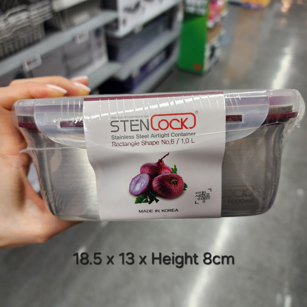 stenlock classic stainless steel container BPA free stainless storage container kitchen storage ...