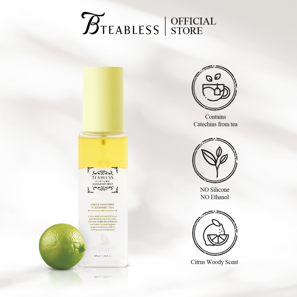 Teabless Green Tangerine Yuja Kombu Tea Perfume Hair & Body Mist (100ml ...