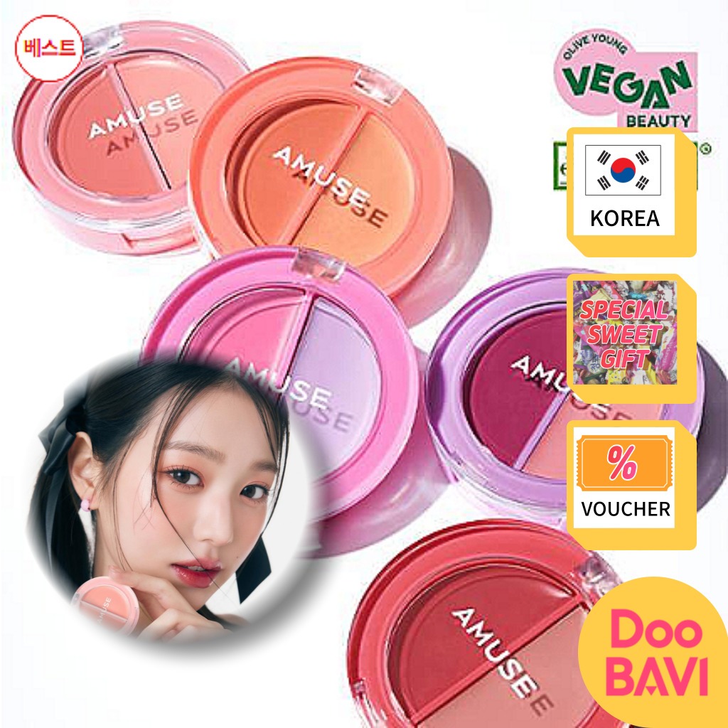 [AMUSE] Jang Won Young's Blush / Lip&cheek Healthy Balm 5 colors / 3g | Shopee Malaysia