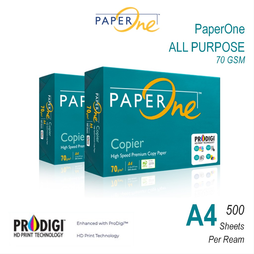 PaperOne All Purpose Office Printing Paper Copier Copying Paper A4 ...