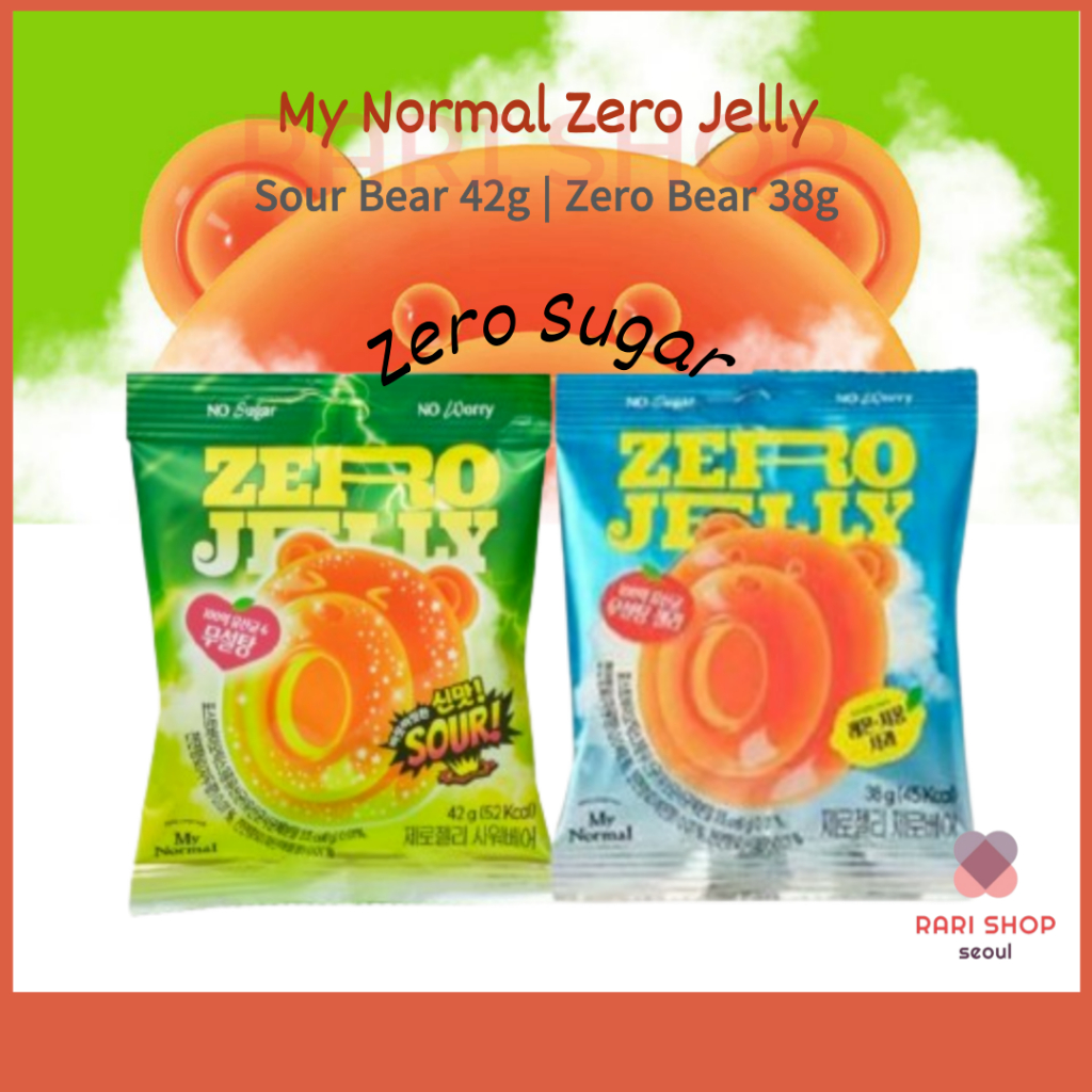 [My Normal] Zero Jelly Sour Bear 42gㅣ Zero Bear 38g No Sugar Korean ...