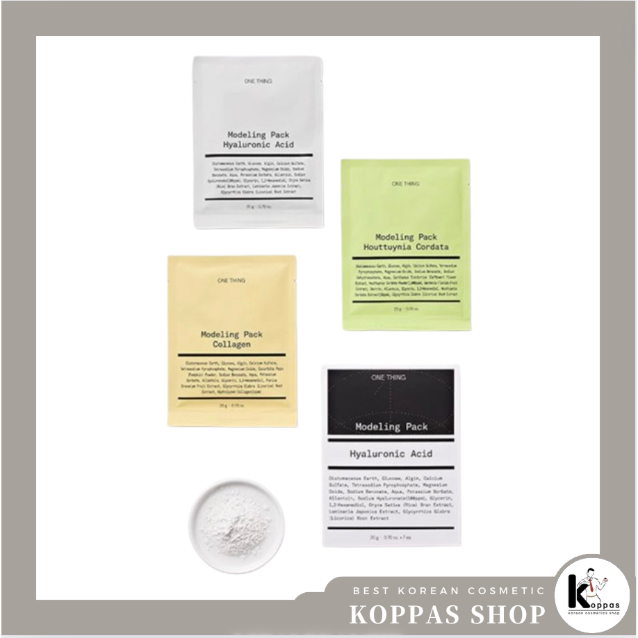 [ONE THING] Modeling Pack Set 20g x 7ea (3 Types) | Shopee Malaysia