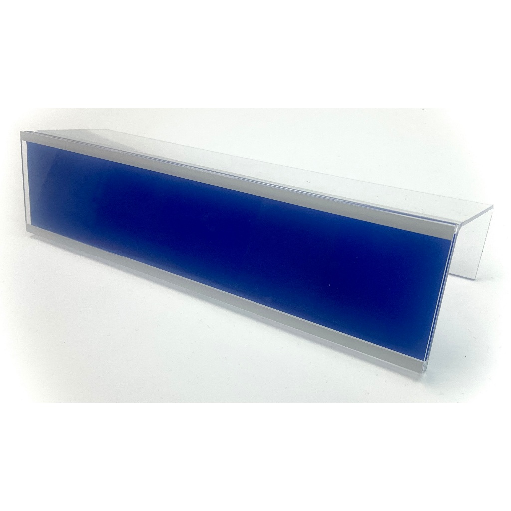 Cubicle Partition Clear Acrylic Slot-in Name Plate Holder ( 1 Sided ...