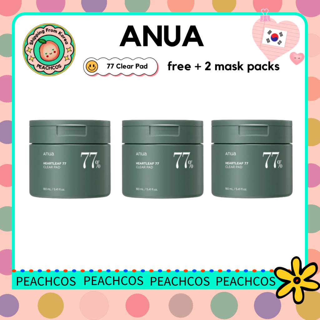 ️[ANUA] Heartleaf 77 Clear Pad ️anua toner pad ️ free 2 anua mask packs ...
