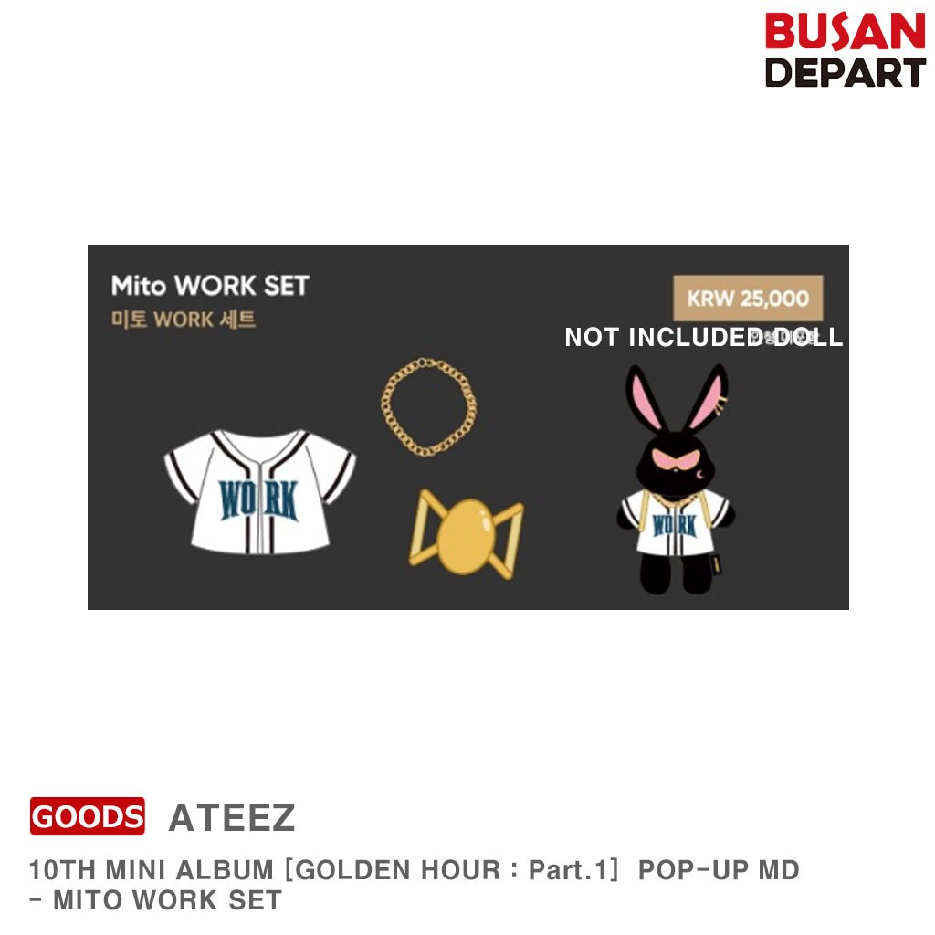 [MITO WORK SET]ATEEZ 10TH MINI ALBUM [GOLDEN HOUR : Part.1] POP-UP MD ...