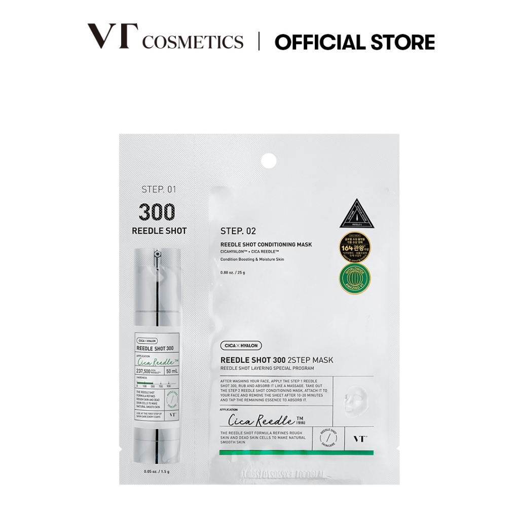 [VT] Reedle Shot 100 2Step Mask (100 / 300) Skin Condition Improvement, All-in-One Mask ...