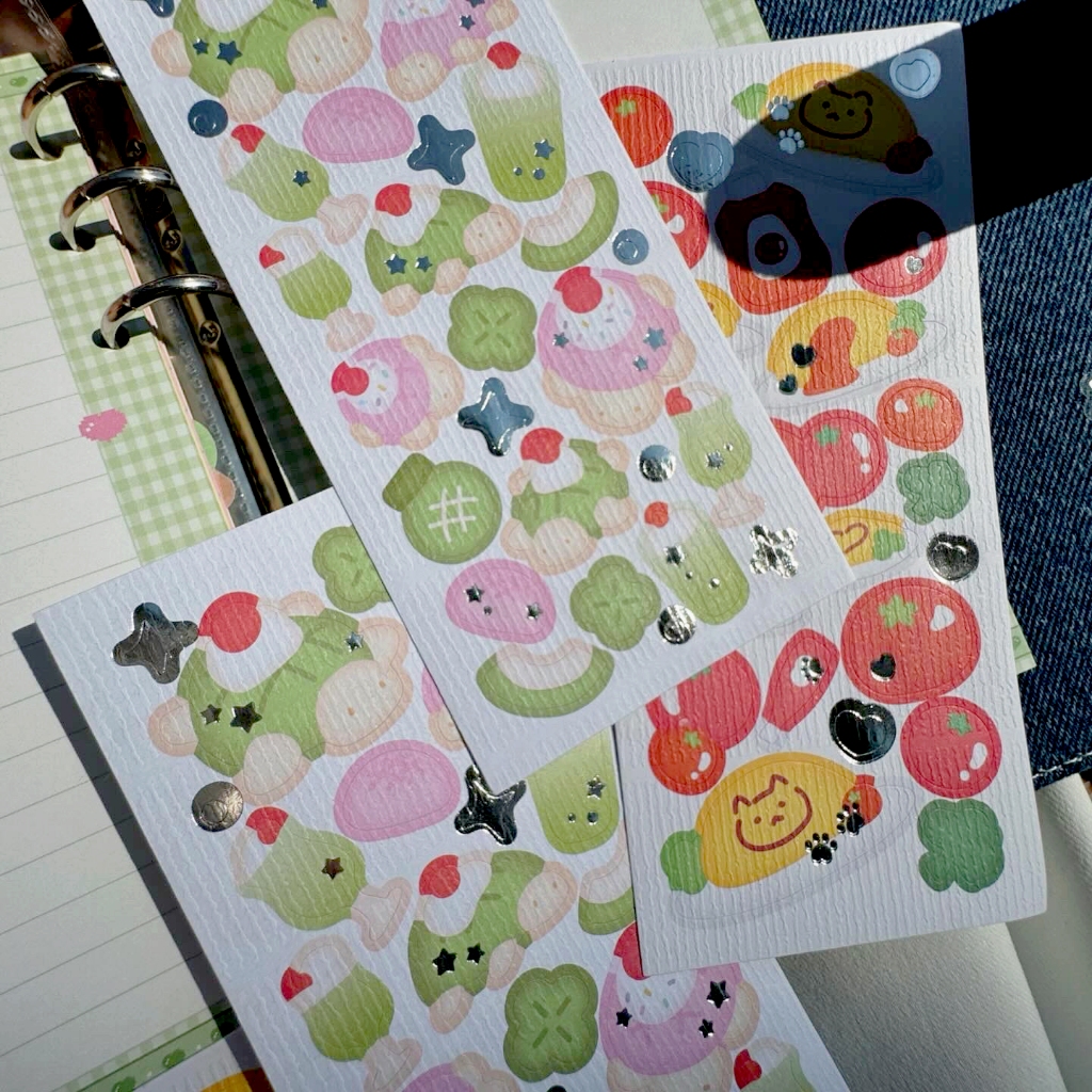 [SOOANG STUDIO] Melon bread paper sticker/Korean CUTE holographic ...