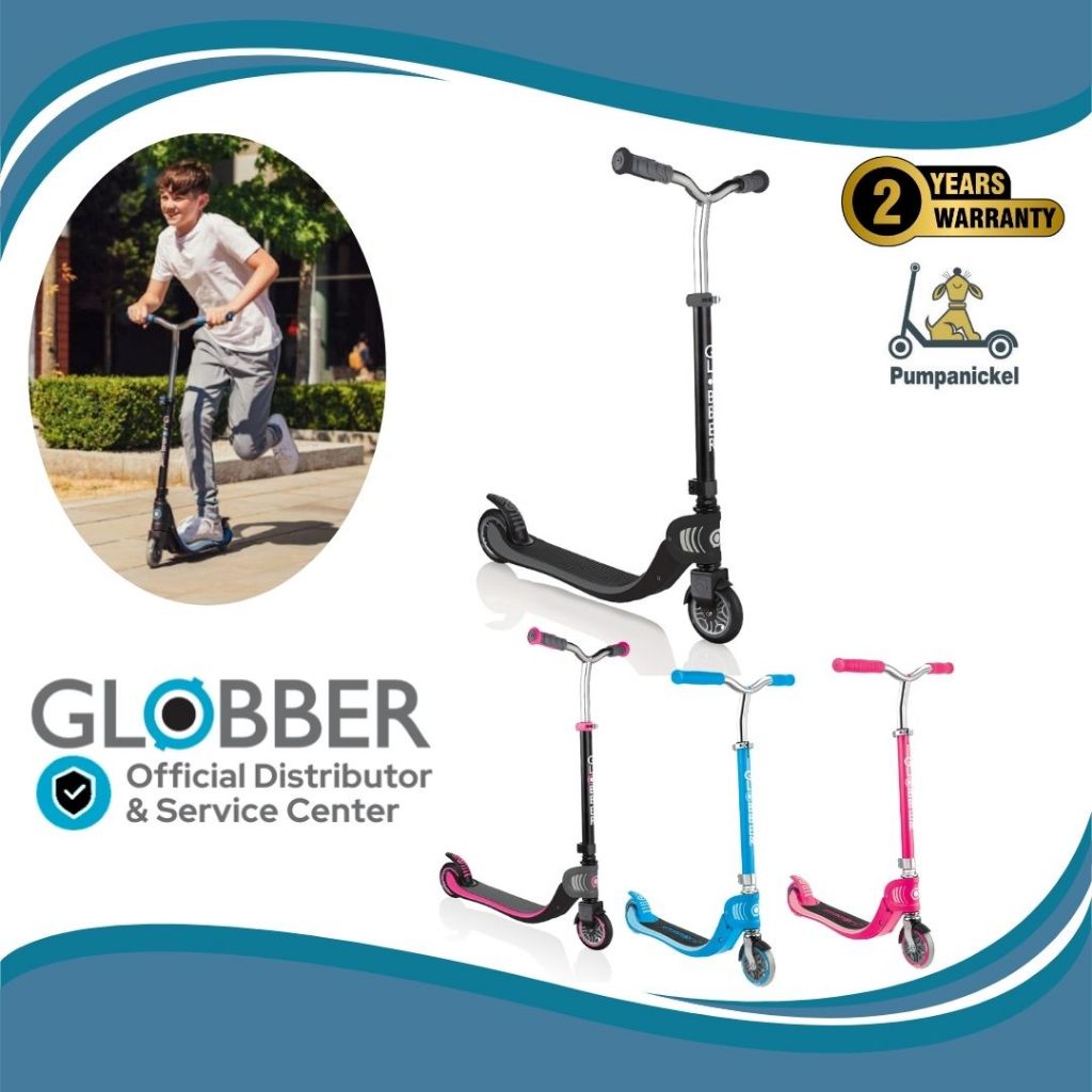 Globber Flow 125 Kids Scooter Foldable 2-Wheels Kick Scooter (Age 6 to ...