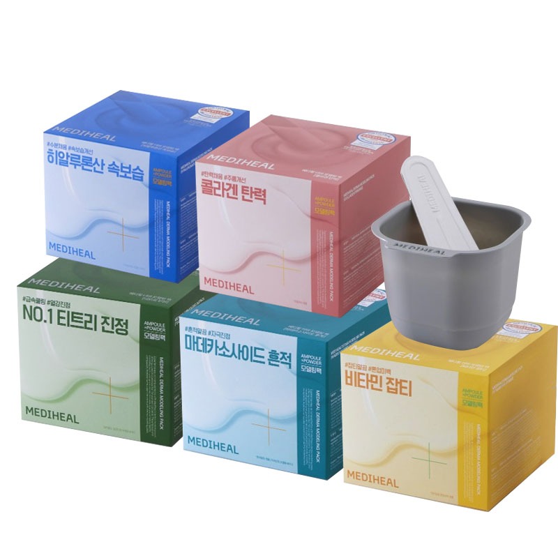 Mediheal Derma Modeling Pack powder 28g + ampoule 2ml / hyaluronic acid ...