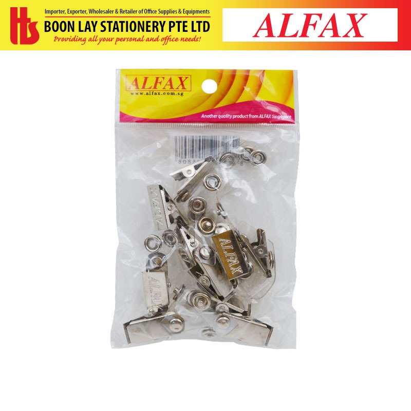 ALFAX 113 Name Badge Metal Clip (10pcs per pack) | Shopee Malaysia