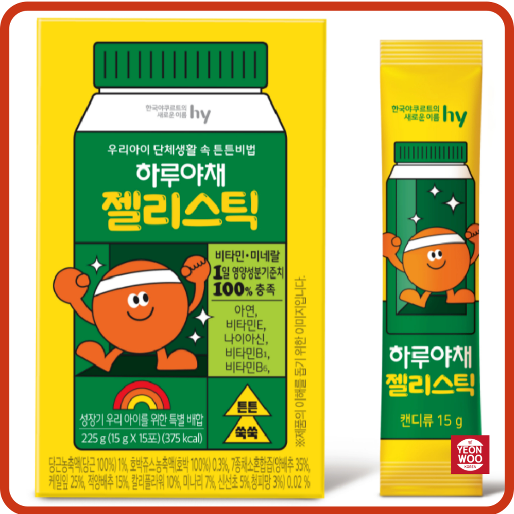 Korea Yakult Organic Vegetable jelly stick for a day 225g(15g×15) 5 ...