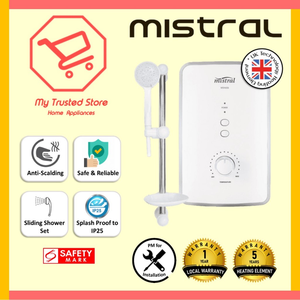 Mistral Instant Shower Heater MSH606 | Shopee Malaysia