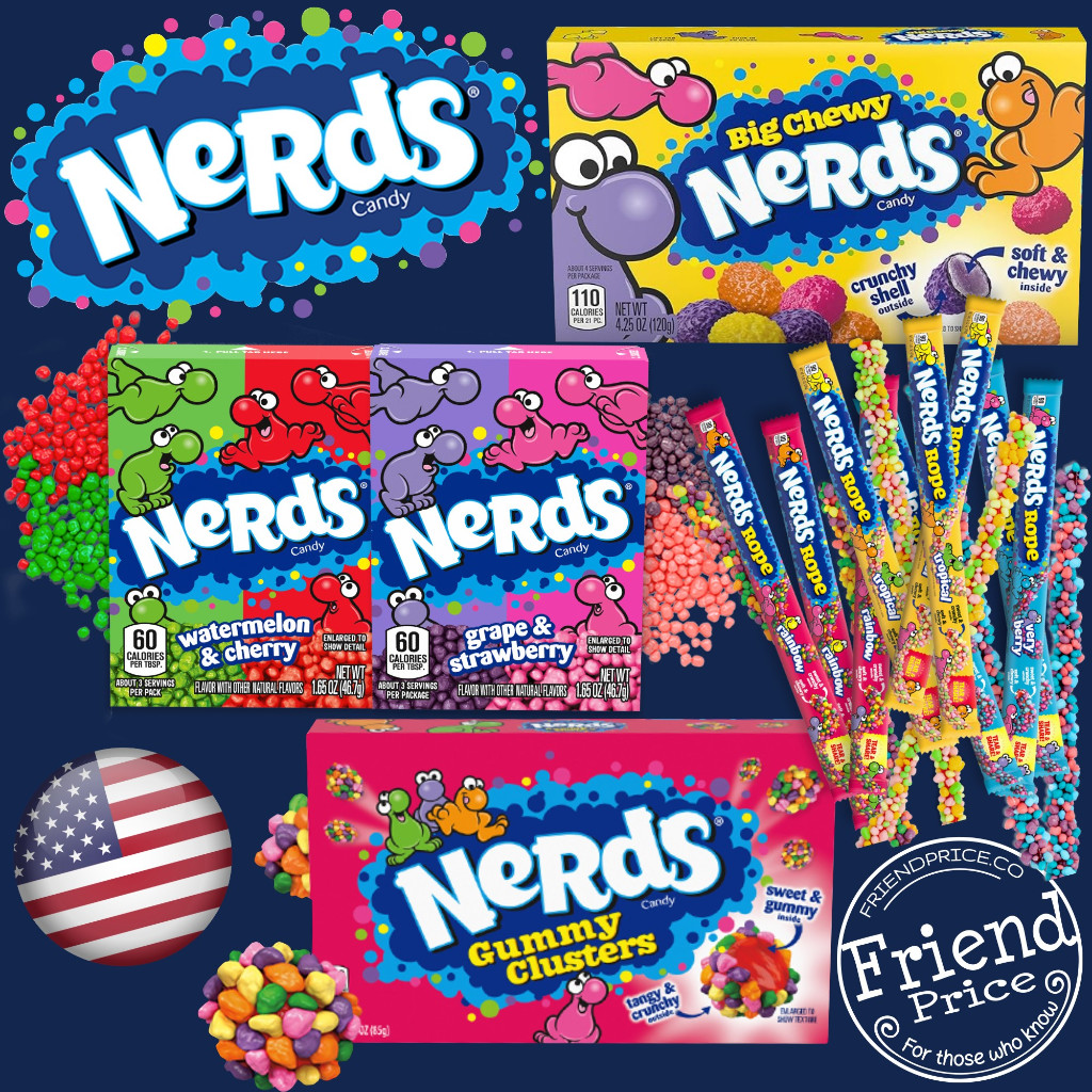 NERDS Candy Mega Listing Nerds Ropes, Gummy Clusters, Big Chewy | US ...