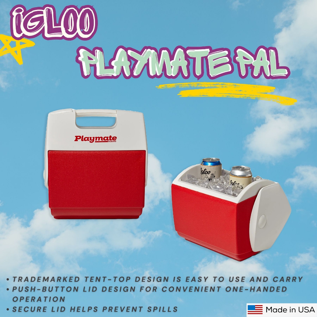 IGLOO Playmate Pal 7 Qt Cooler (Red) | Shopee Malaysia