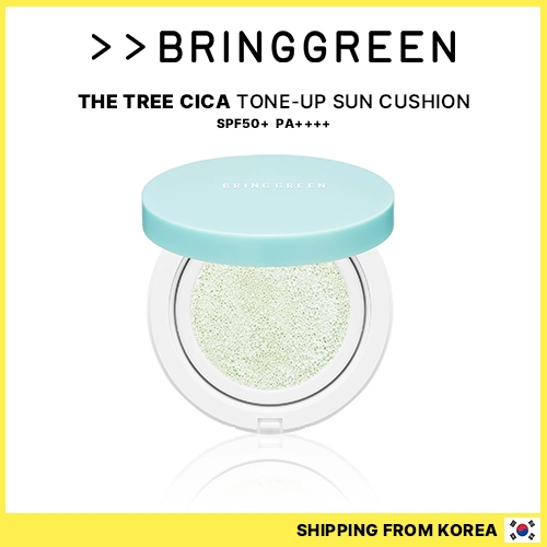 [Bring Green] Tea Tree Cica Tone Up Sun Cushion 15g | Shopee Malaysia