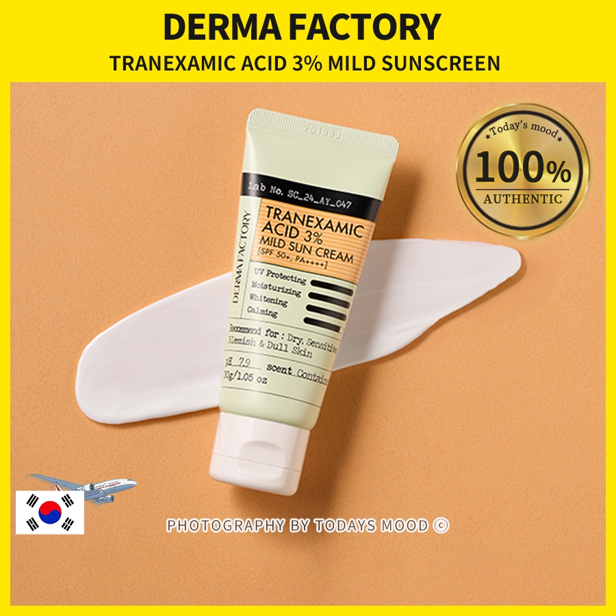 [Derma Factory] (1+1)Tranexamic Acid 3% Mild Sun Cream SPF 50+ PA ...